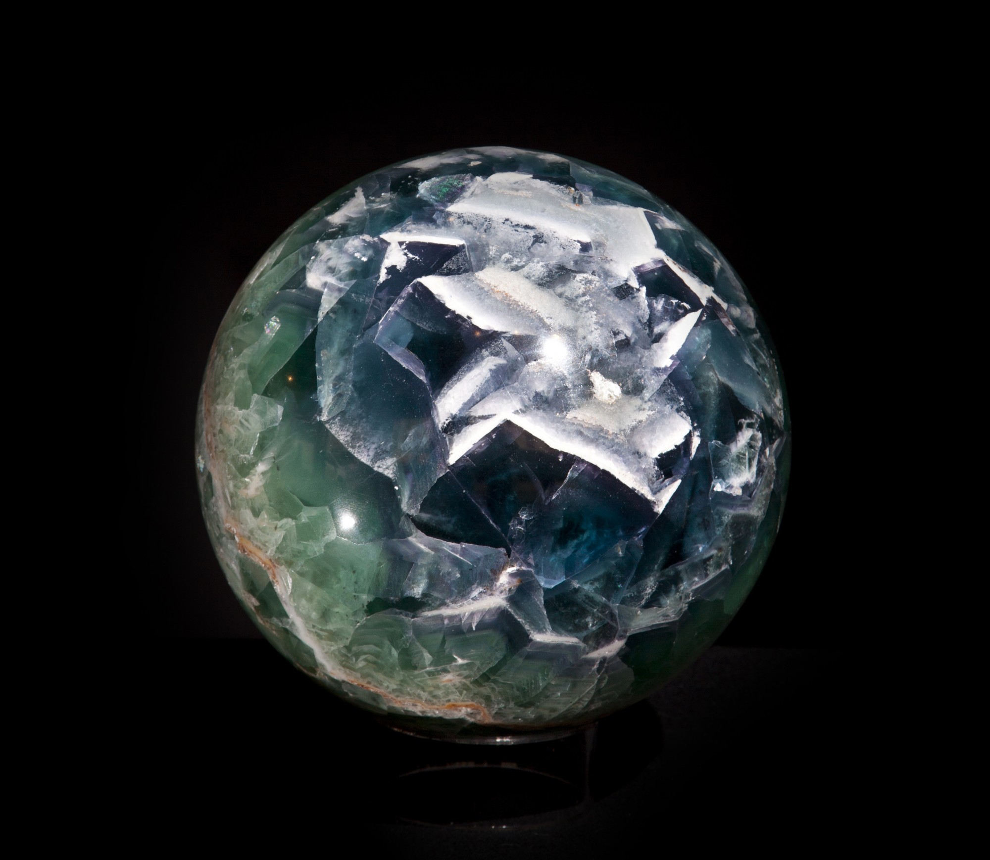 Fluorite Sphere | Dale Rogers Ammonite