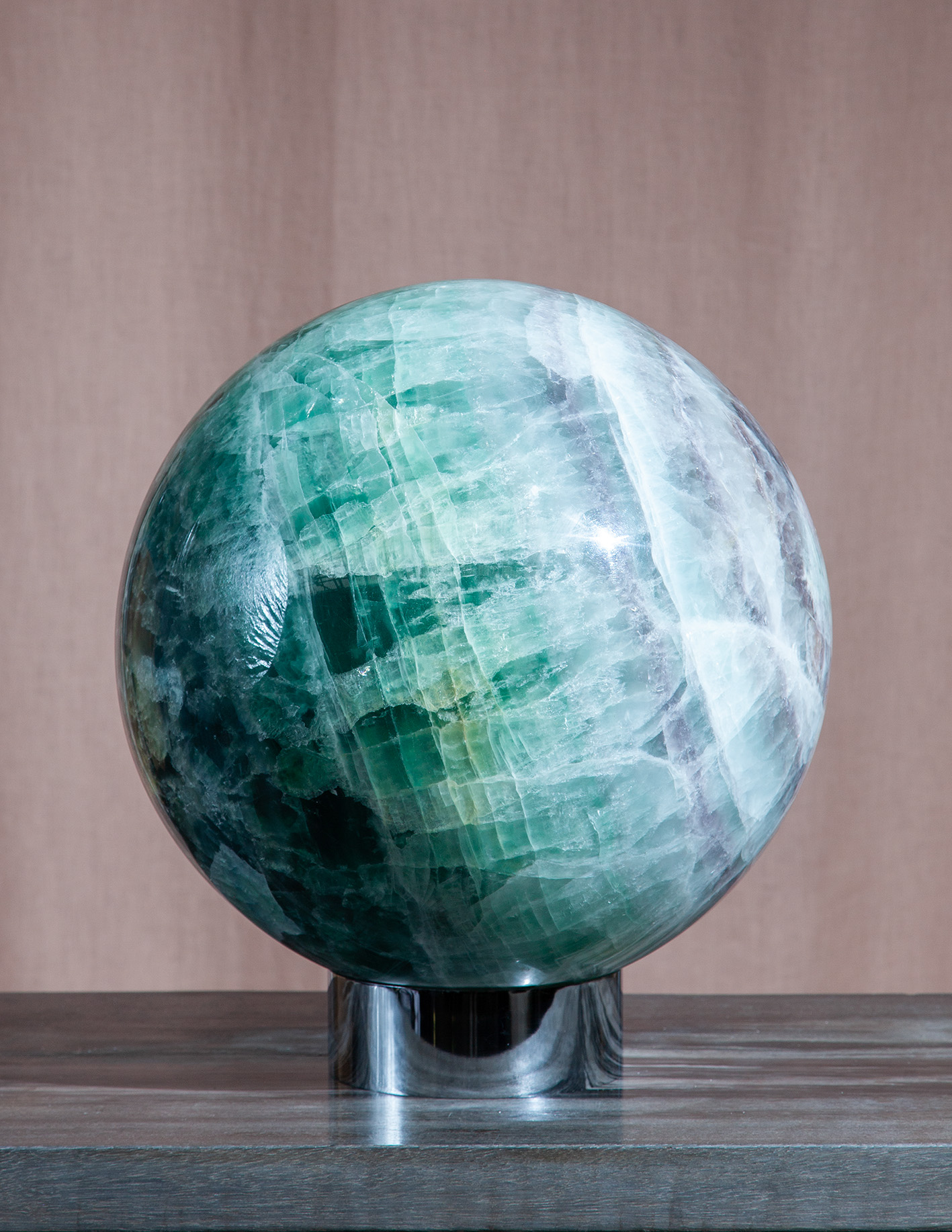 Giant Fluorite Sphere | Dale Rogers Ammonite